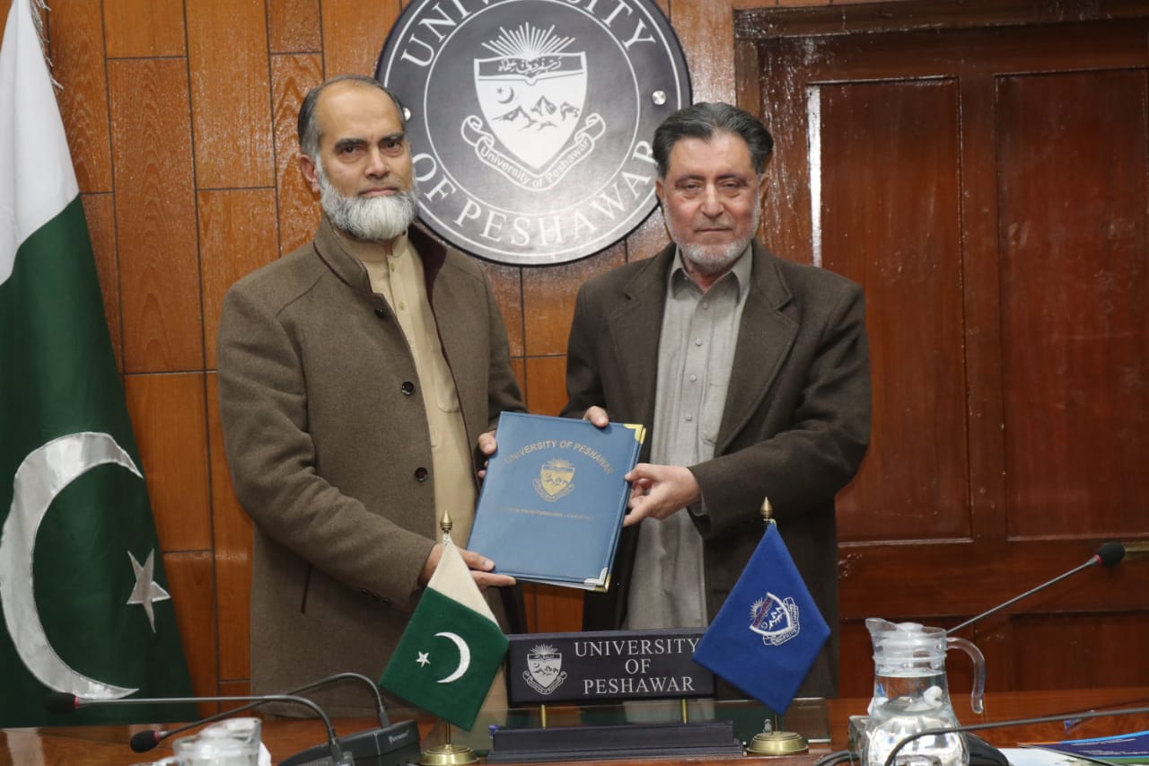 Voice Chancellor, University of Peshawar Dr. Qazi Naeem and Director Operations NCHD, Anwar ...